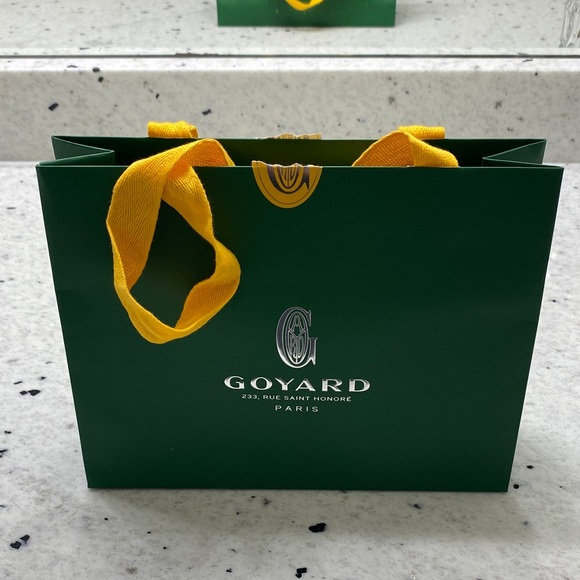 Goyard | Bags | Goyard Small Green And Yellow Empty Shopping Bag | Poshmark